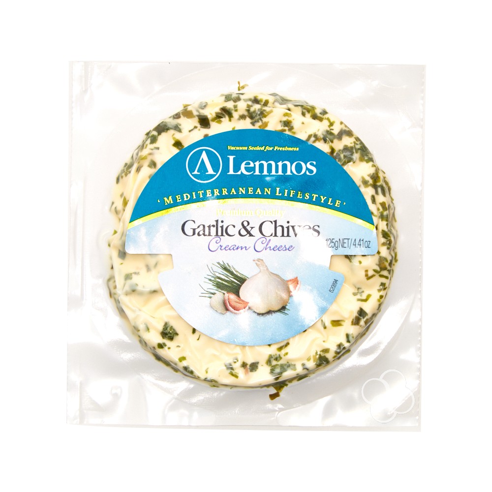 Lemnos Garlic & Chives Cream Cheese 125g