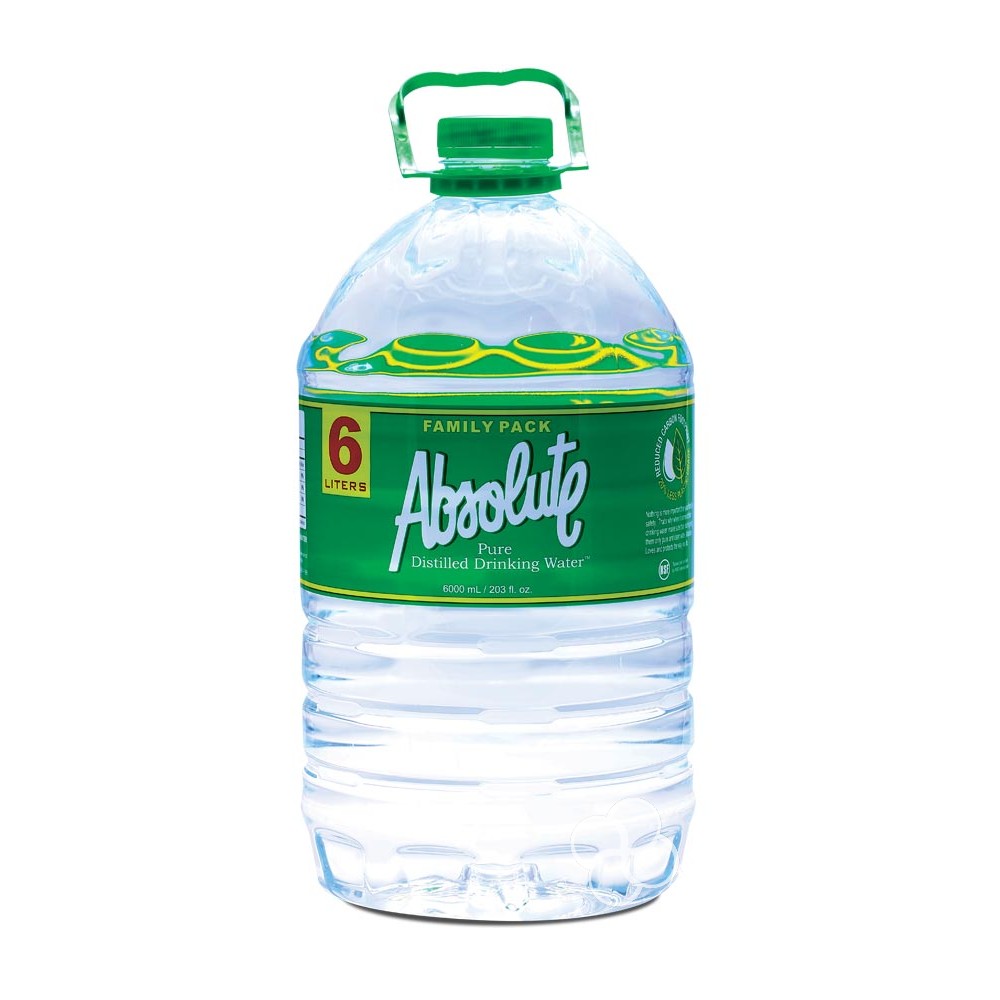 Absolute Pure Distilled Drinking Water 6L