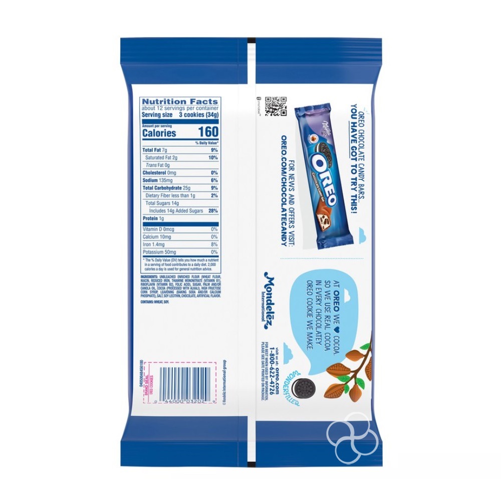 Oreo Package Nutrition Label Oreo Mint Chip 303g | Candy Funhouse