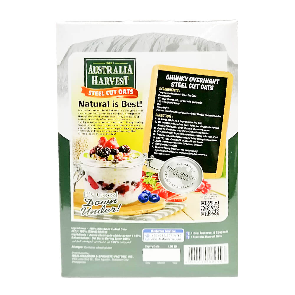 Australia Harvest Steel Cut Oats 500g