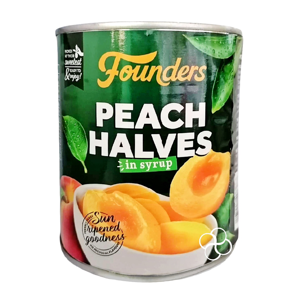 Founders Peach Halves in Syrup 825g