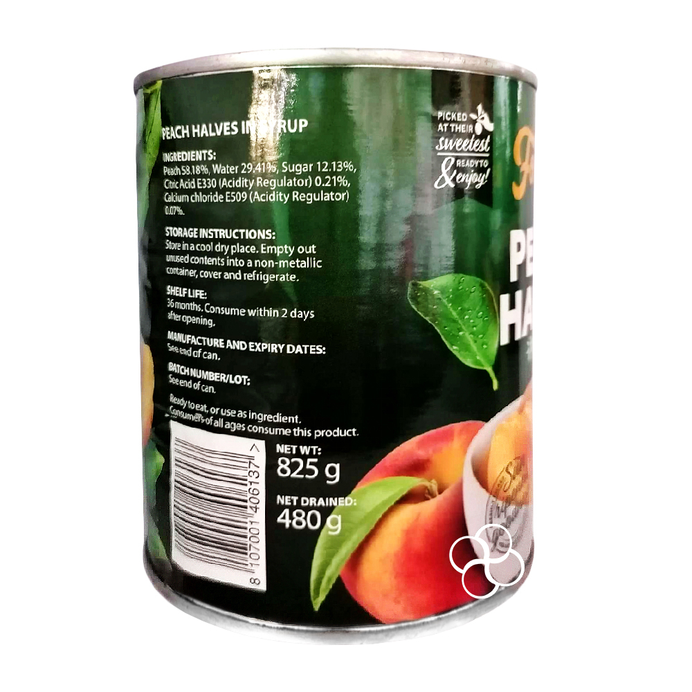 Founders Peach Halves in Syrup 825g