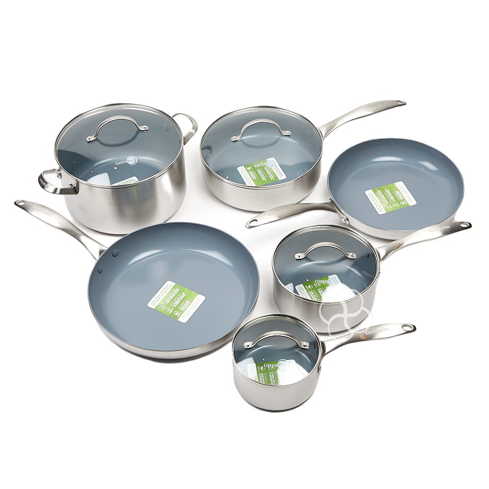 Greenpan Ceramic Non-Stick Cookware Set 10 pcs